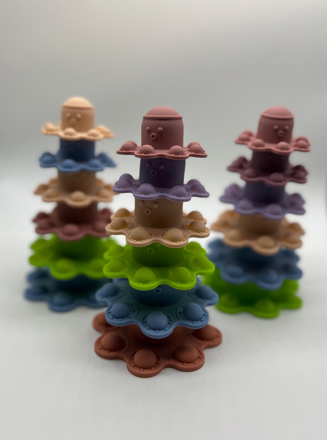 Octopus Stacking Toy Fidget Toy Montessori Toy Children's Toy for ...