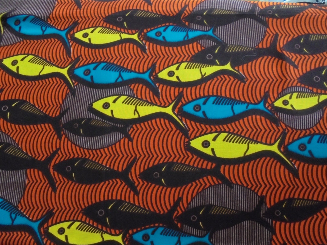 Wax Fish Fabric - Etsy