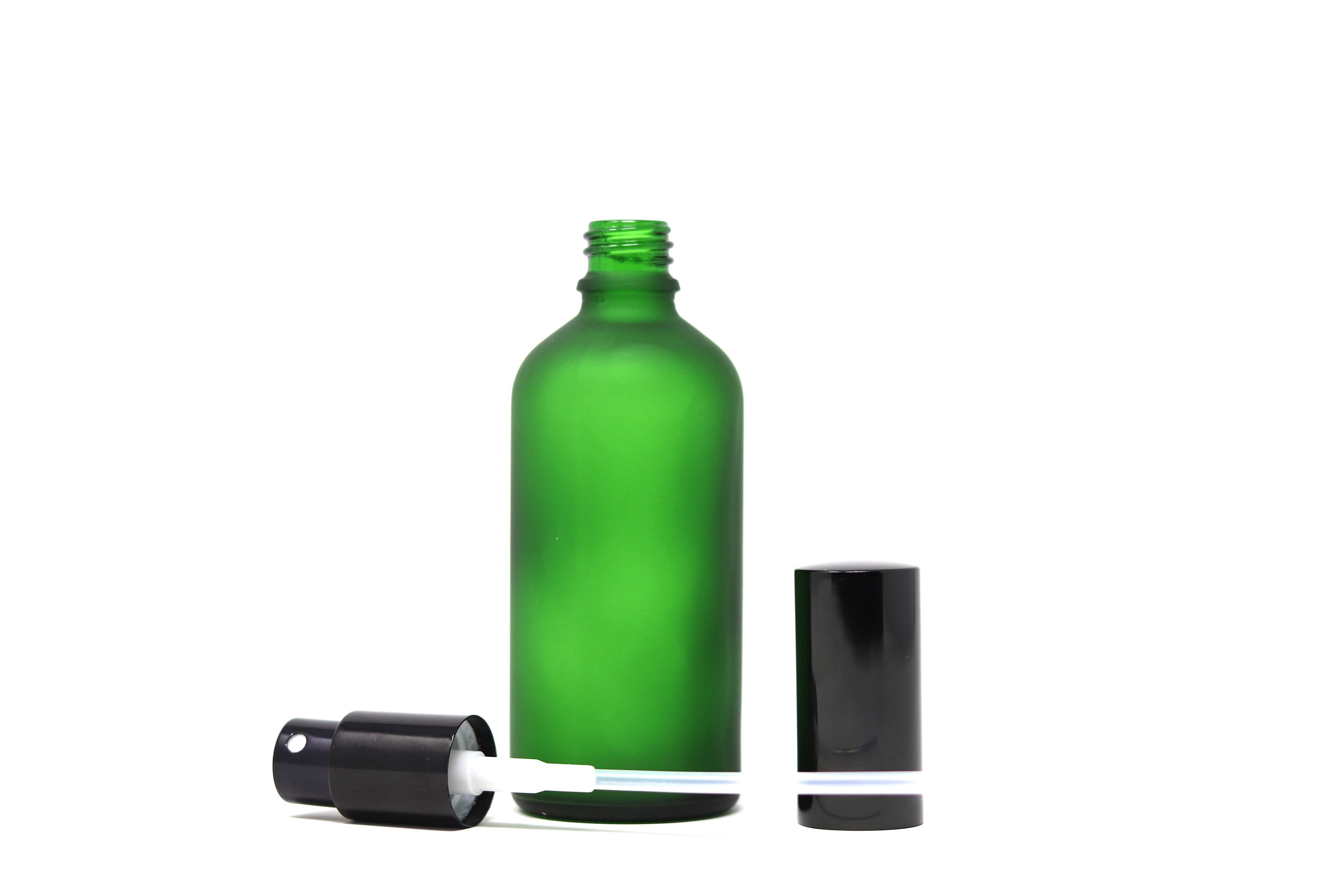 Frosted Glass Spray Bottle 100 Ml Green Frosted Mist Bottle - Etsy