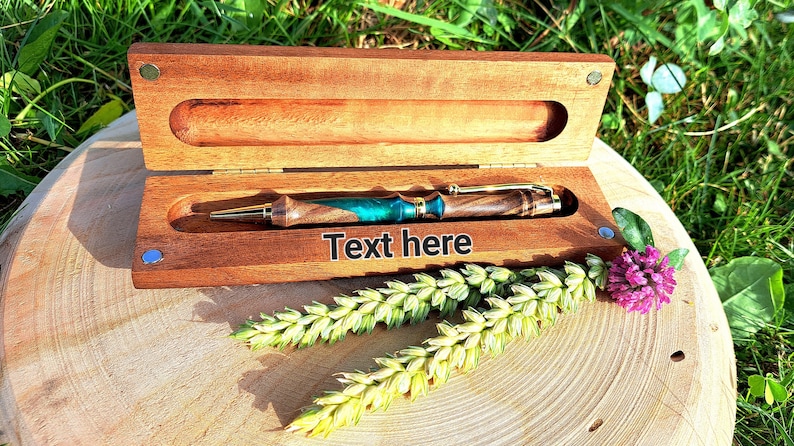 Personalized Handmade Wooden Pen and Handcrafted Box Set - A Thoughtful ...