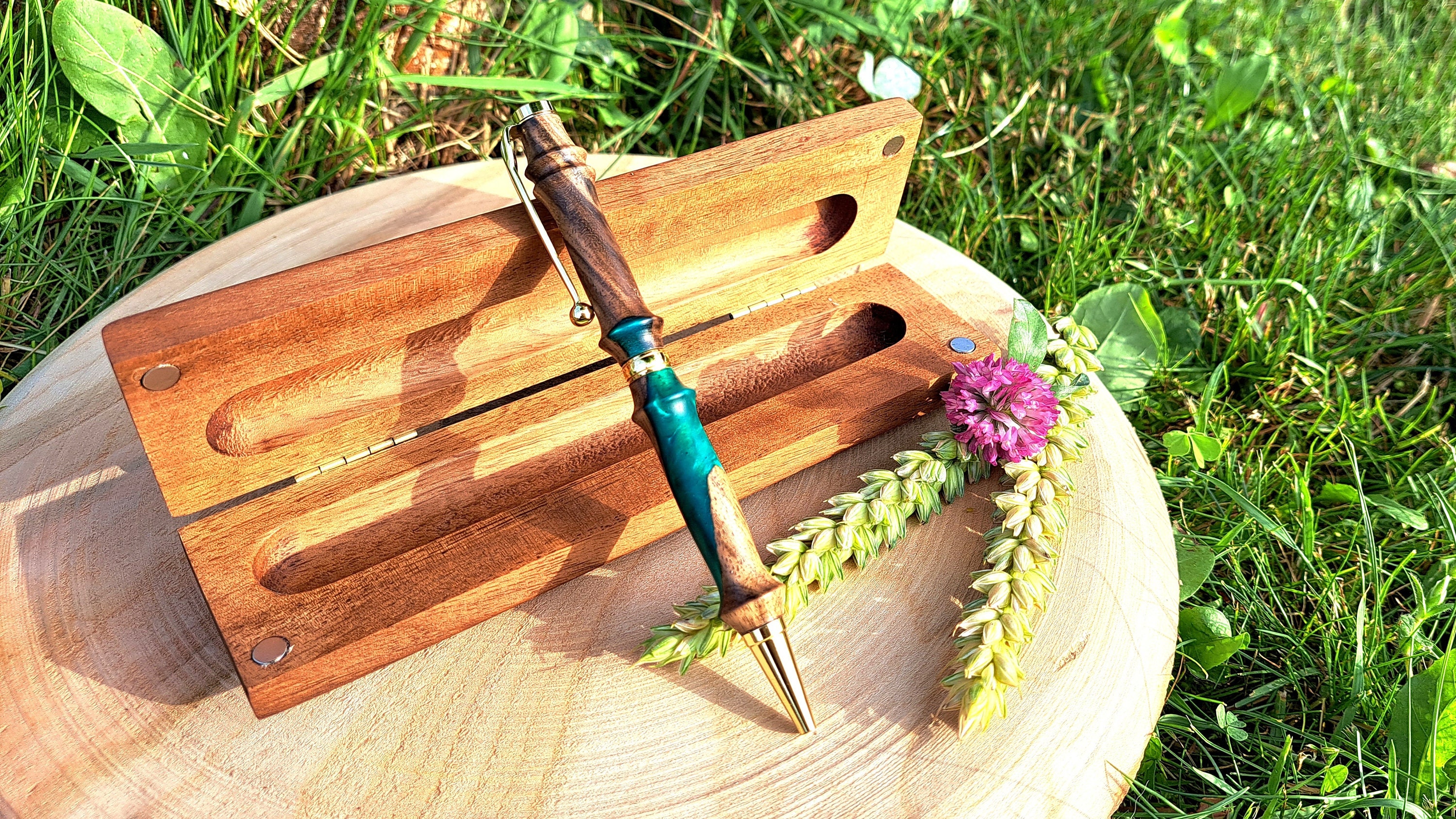Personalized Handmade Wooden Pen and Handcrafted Box Set A Thoughtful ...