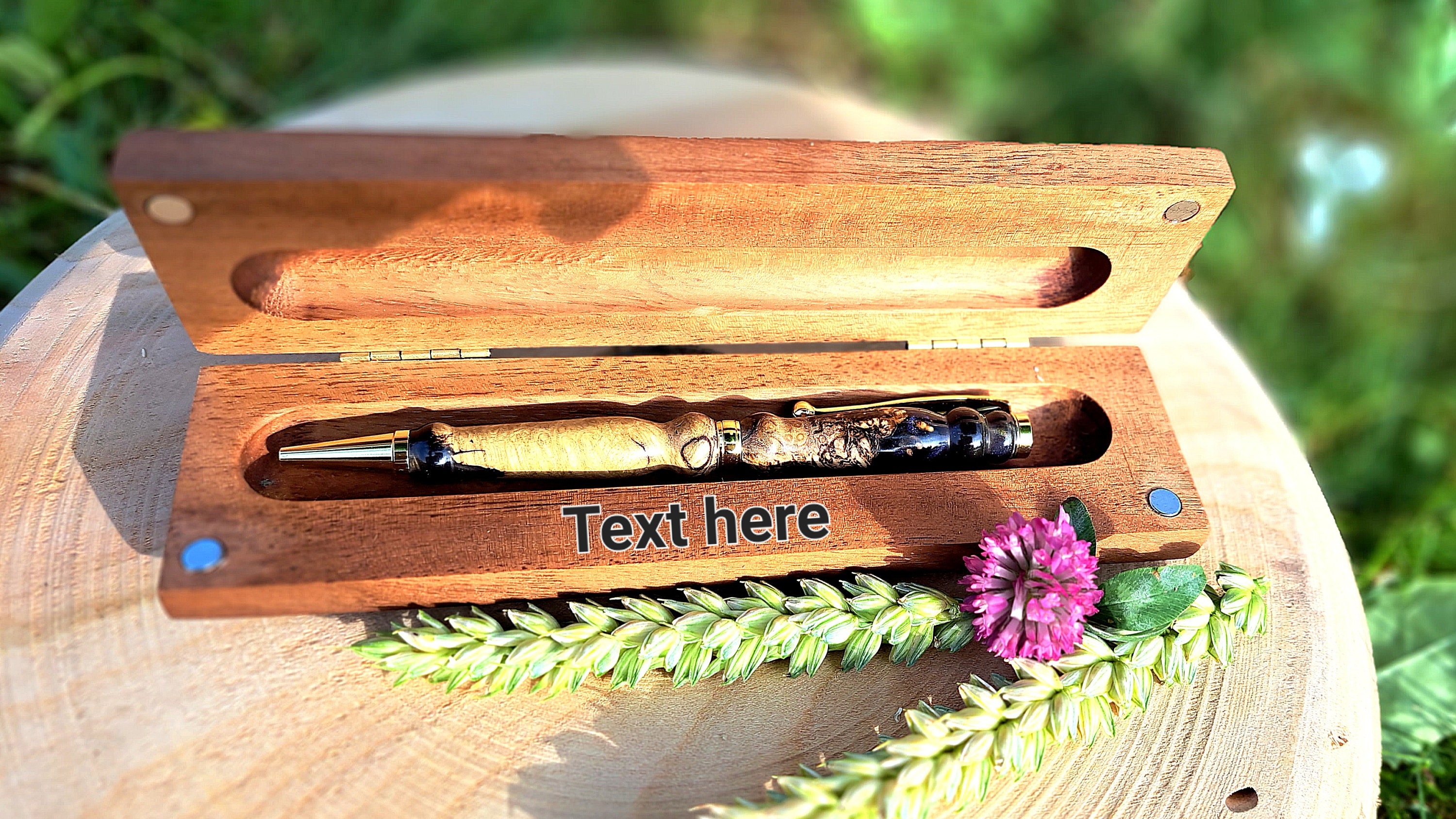 Personalized Handmade Wooden Pen and Handcrafted Box Set A Thoughtful ...