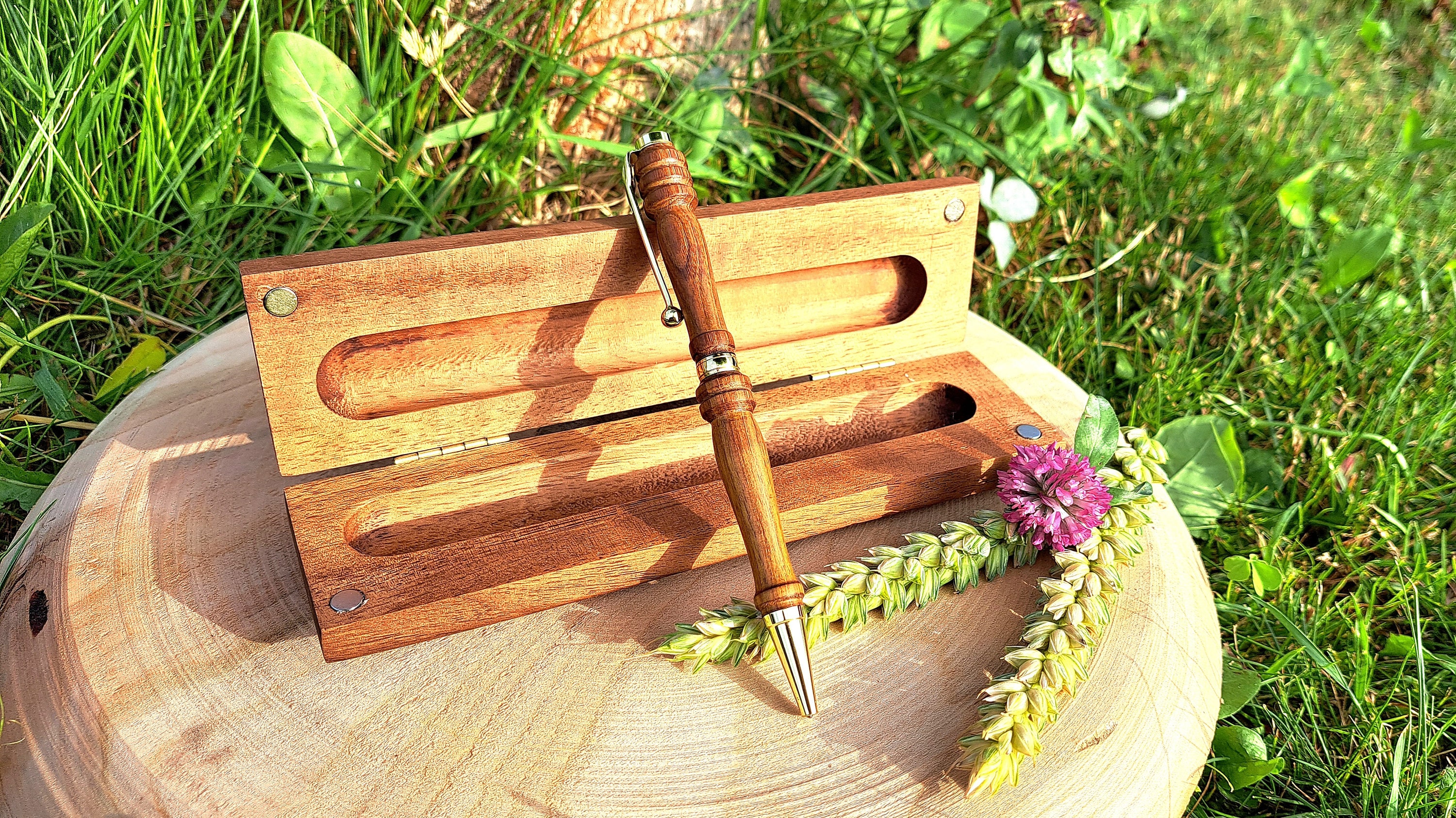 Personalized Handmade Wooden Pen and Handcrafted Box Set A Thoughtful ...