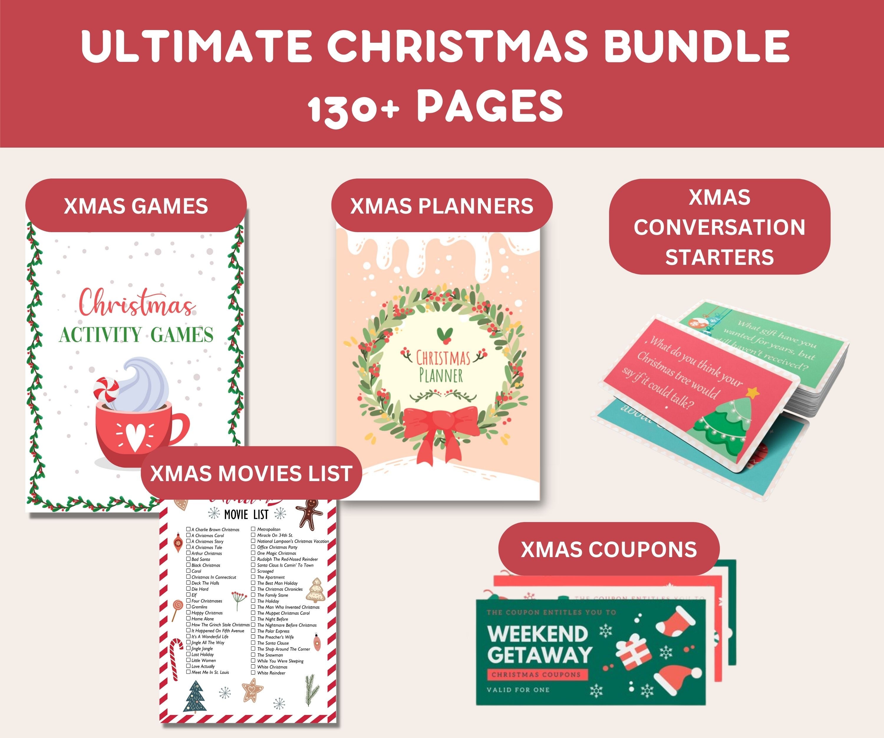 Ultimate Christmas Bundle Christmas Games Christmas Planner Christmas ...