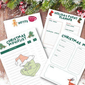 Christmas Planner Bundle, Holiday Planner, Printable Christmas Planner ...