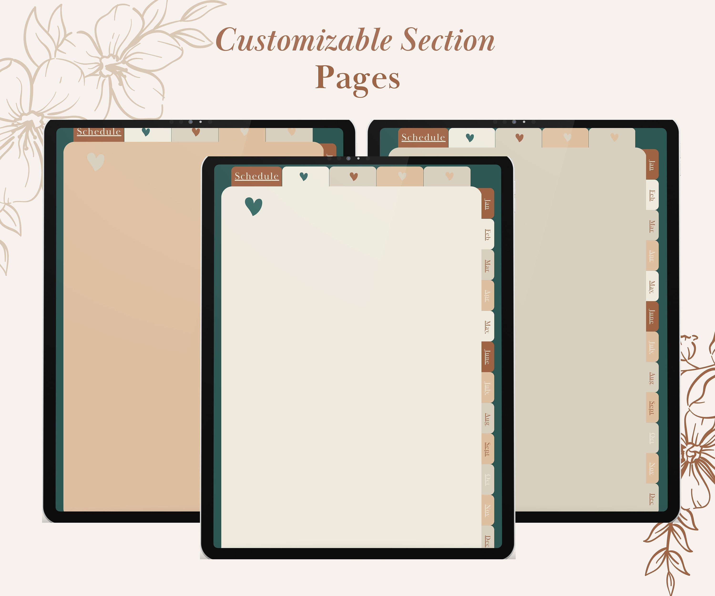 Digital Planner 2023, Boho Planner, Hyperlinked Planner, Goodnotes ...