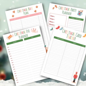 Christmas Planner Bundle, Holiday Planner, Printable Christmas Planner ...