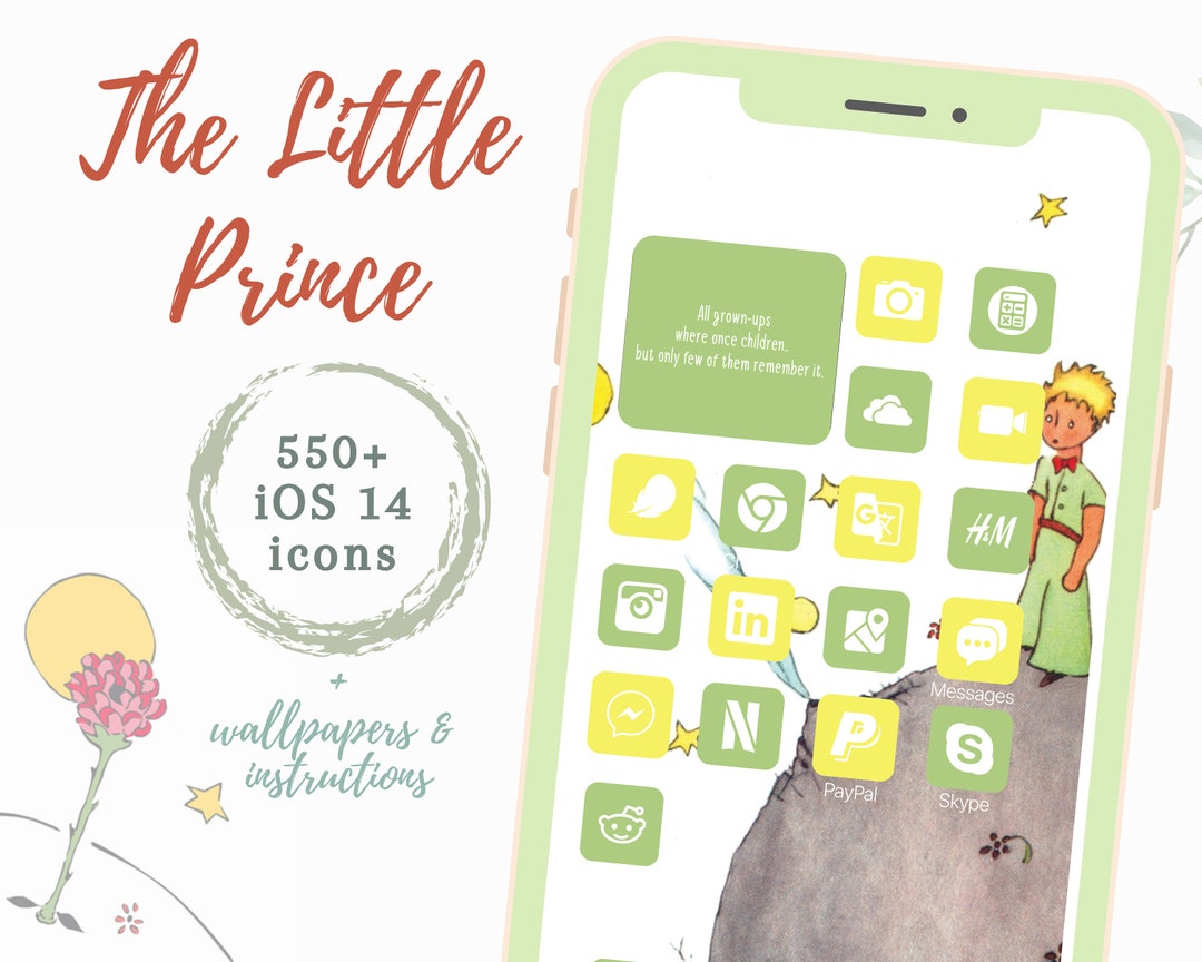 Little Prince Ios Icons 550 Icons and Wallpapers - Etsy