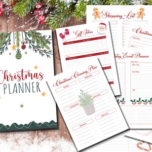 Christmas Planner Bundle, Holiday Planner, Printable Christmas Planner ...