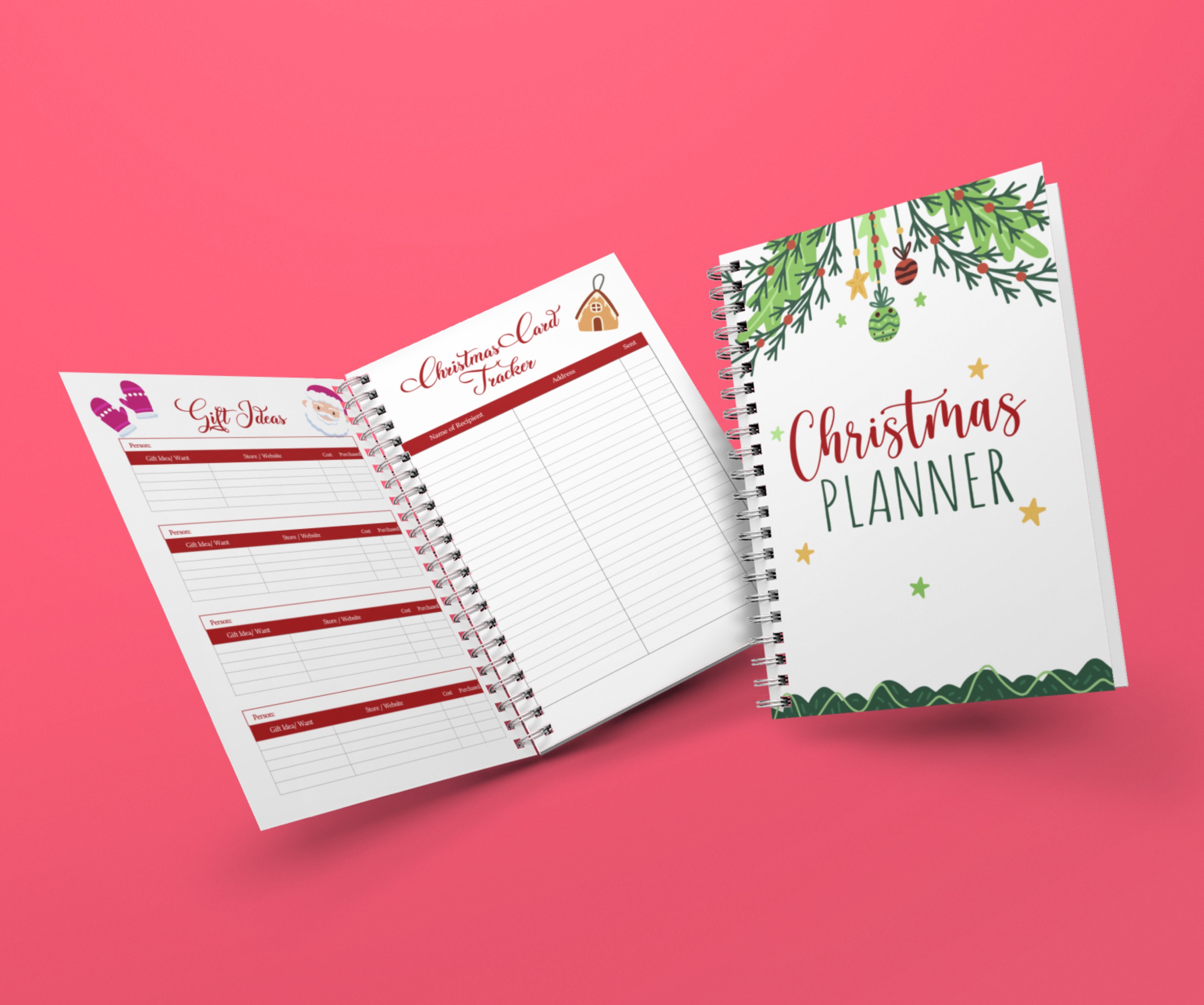 Christmas Planner Bundle Holiday Planner Printable Christmas - Etsy