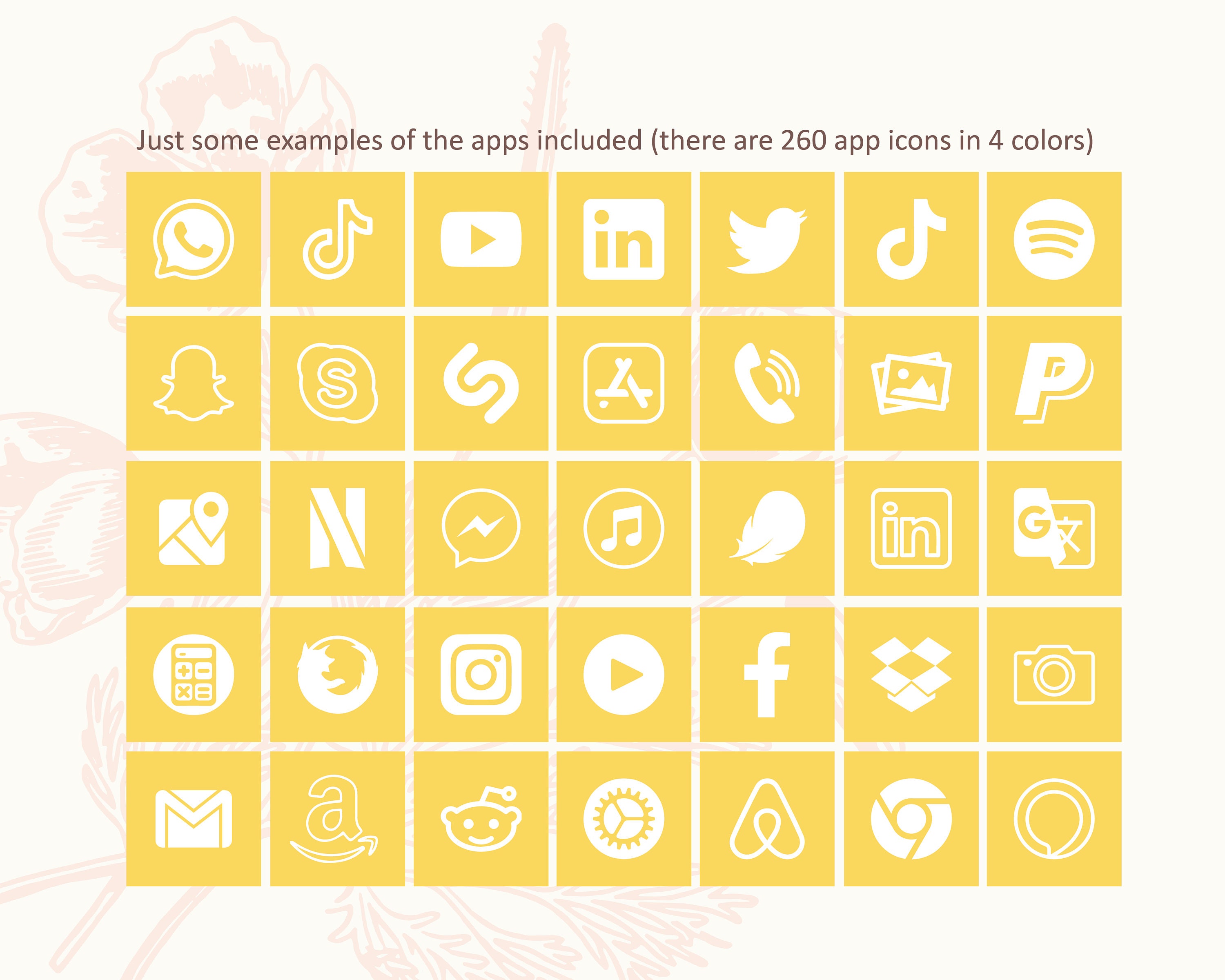Digital Yellow Icons and Wallpapers 1000 iOS Icon Pack Lemon Set ...