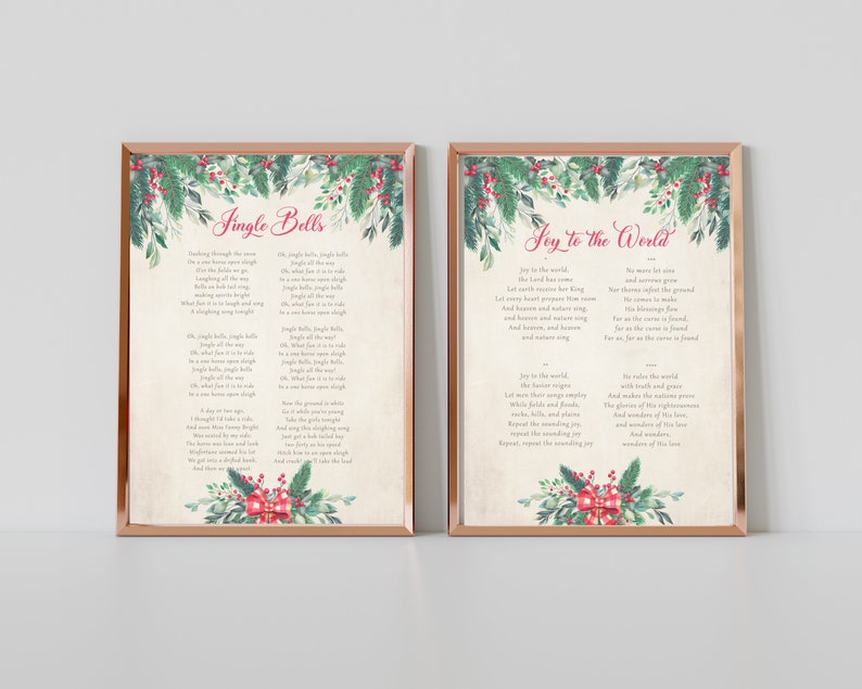 Christmas Carols Bundle I 10 Christmas Songs - Songbook, Decor - Etsy