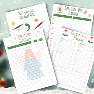 Christmas Planner Bundle, Holiday Planner, Printable Christmas Planner ...