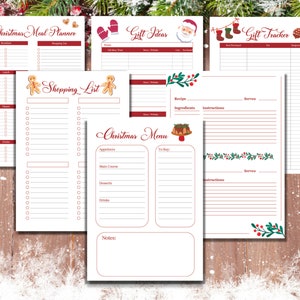 Christmas Planner Bundle, Holiday Planner, Printable Christmas Planner ...