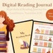Digital Reading Journal 2023, Book Planner, Reading Digital Planner ...