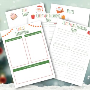 Christmas Planner Bundle, Holiday Planner, Printable Christmas Planner ...