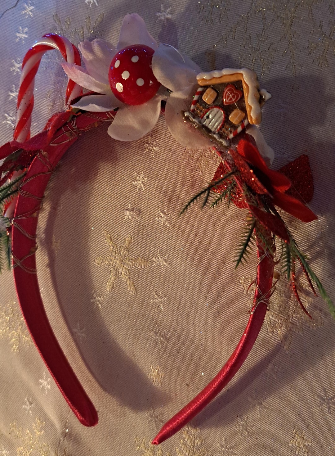 Christmas Candy Cane Hair Band - Etsy