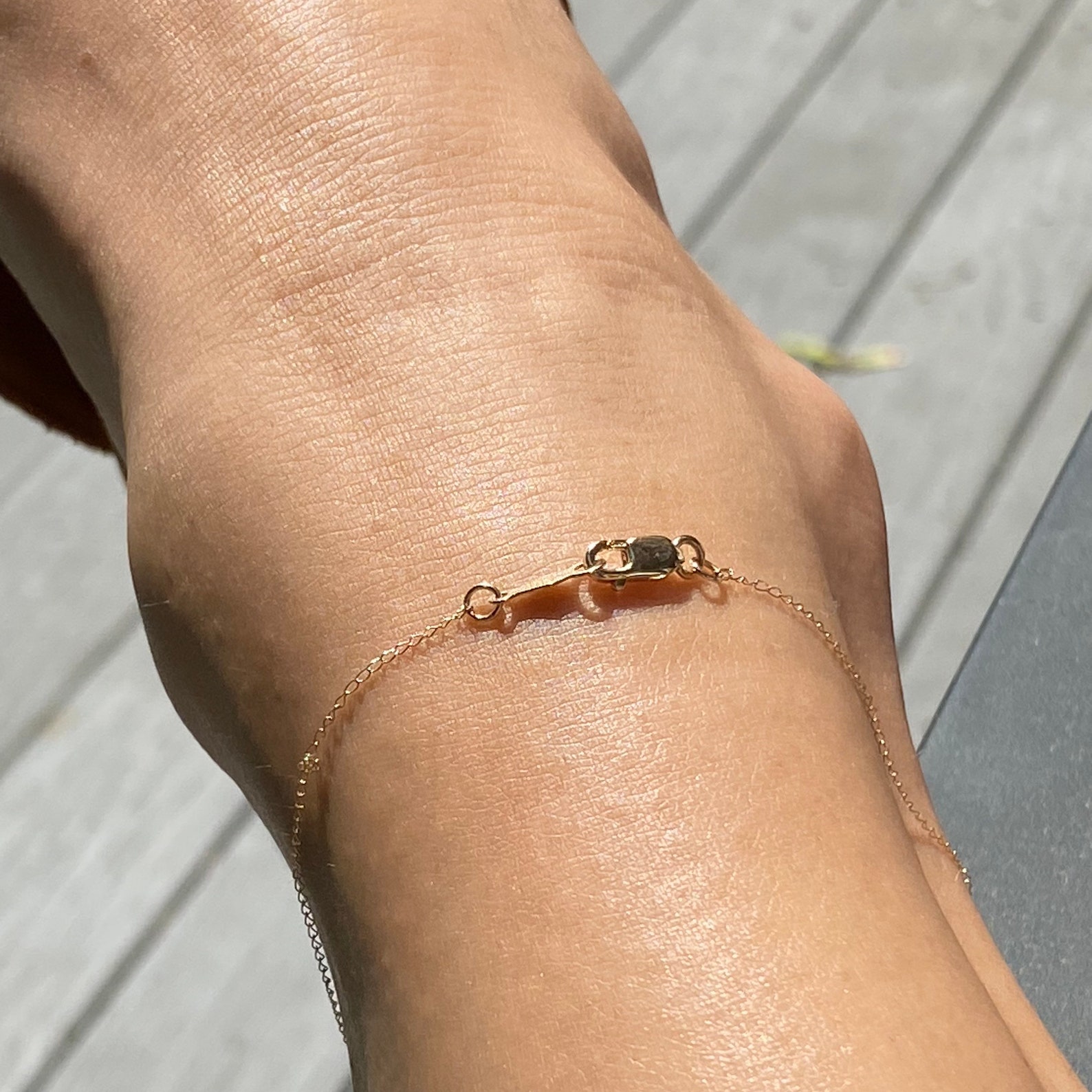 14K Gold Baby Curb Anklet 10 Ankle Chain 14K Solid Gold - Etsy