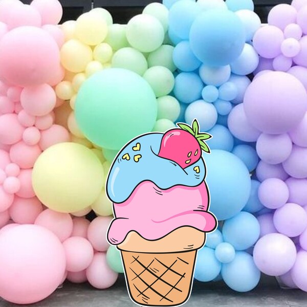Ice Cream Cutout - Etsy