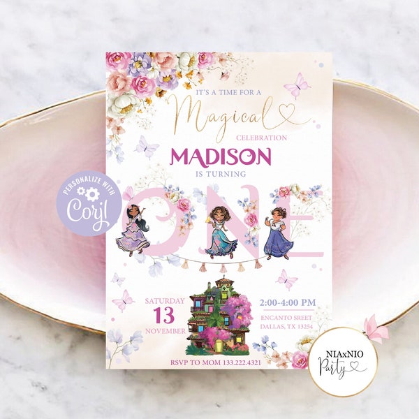 Isabella Birthday Invitation - Etsy