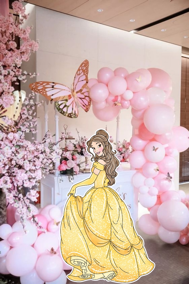 Princess Cutout: Birthday Party Decoration (digital Download) - Etsy