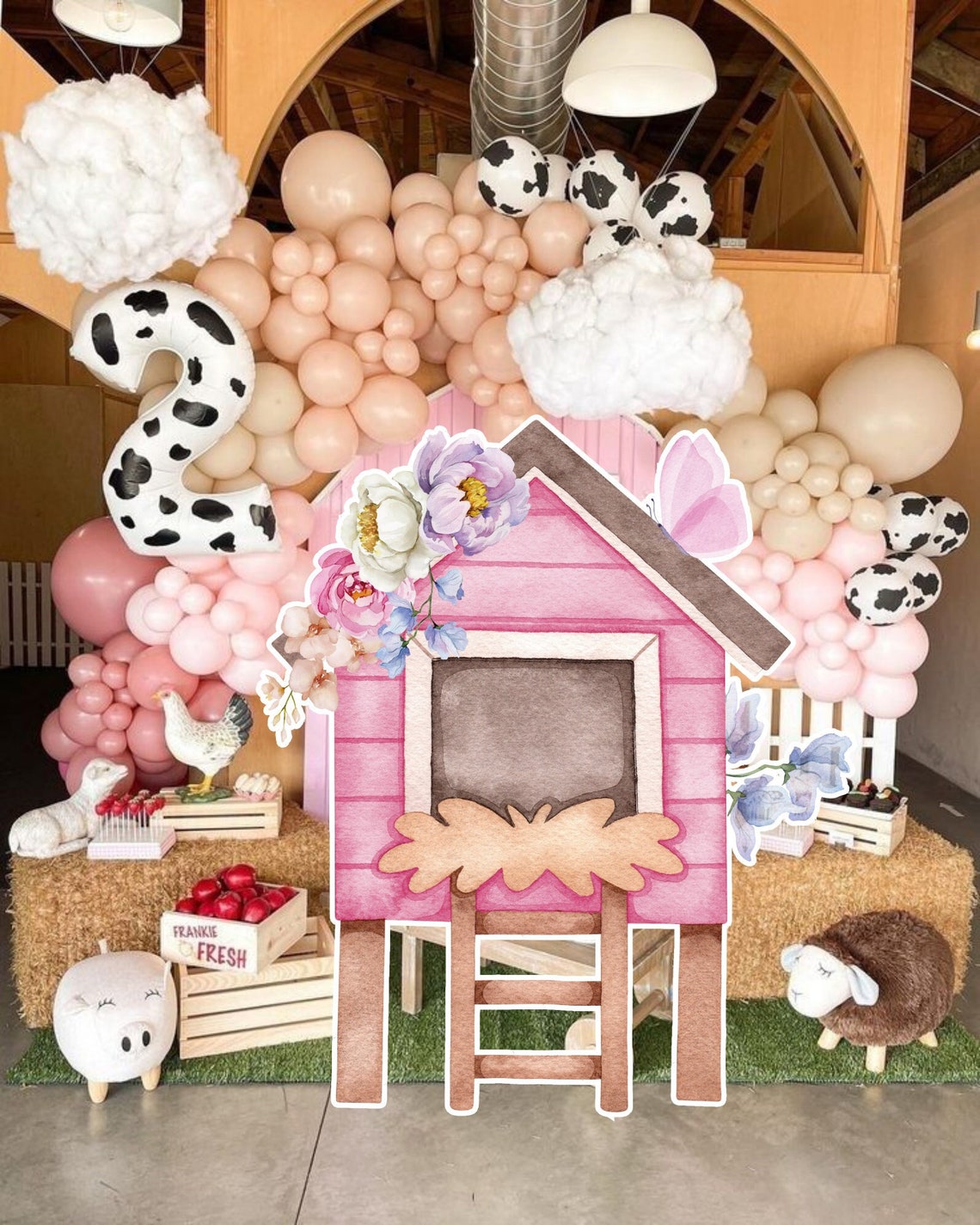 BIG DECOR FARM House Girl Cutout Decor Barnyard Ranch Animals - Etsy