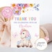 Editable Unicorn Favor Tags Unicorn Magical Birthday Thank You Tags ...