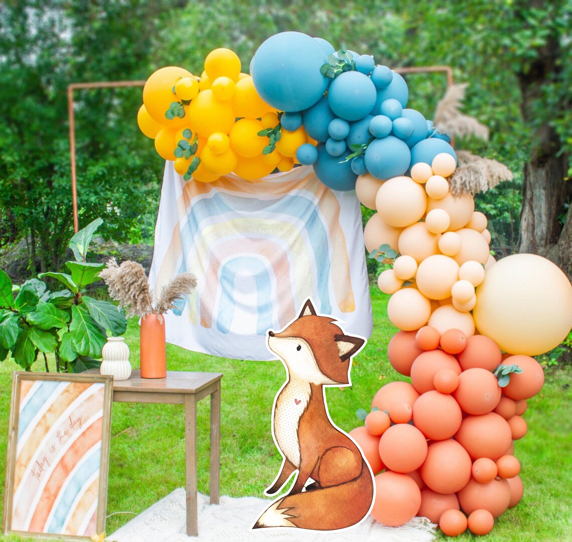 Woodland Animals Birthday Party Decor: Fox Cutout (digital Download) - Etsy