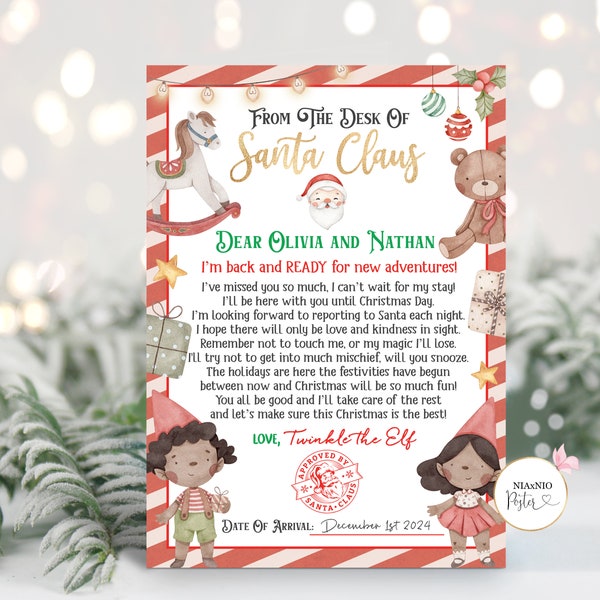 First Time Elf Arrival Letter - Etsy