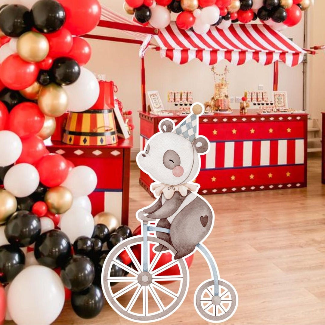 Circus Carnival Decorations: Birthday Party Cutout Decor (digital ...