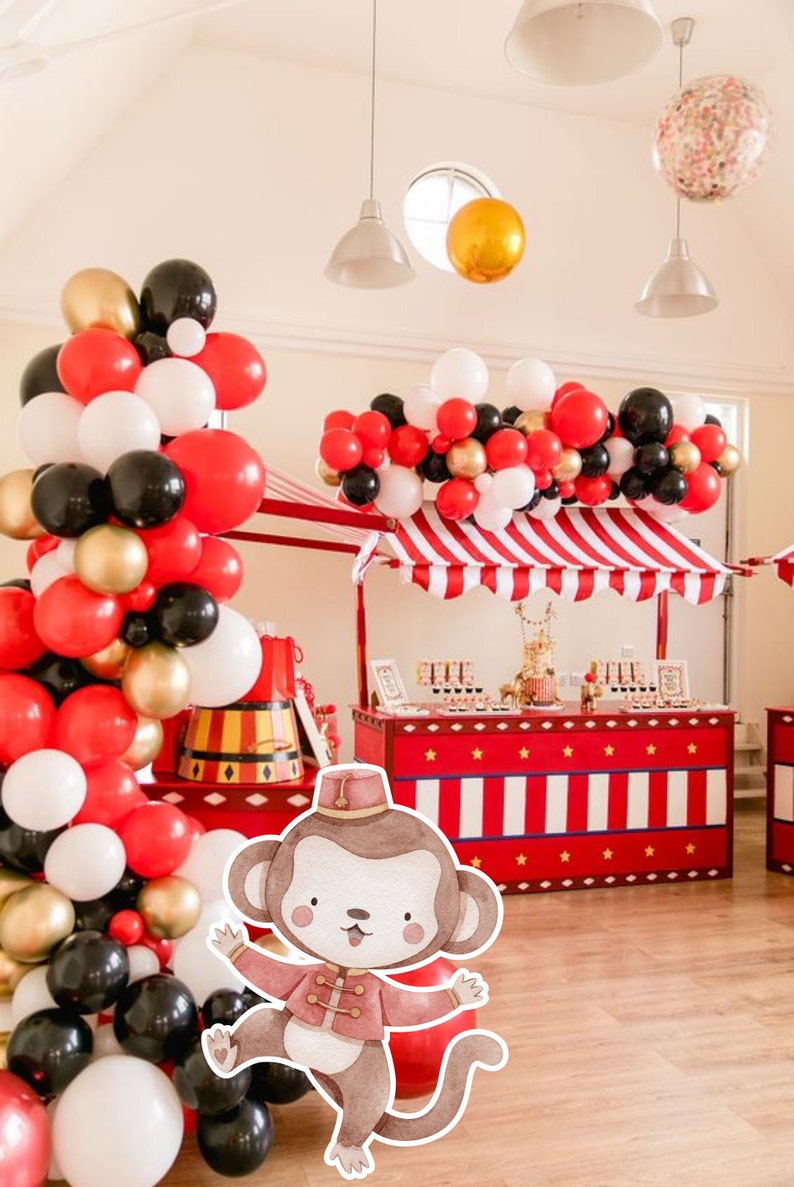 Circus Cutout Decorations: Carnival Birthday Party Decor (digital ...