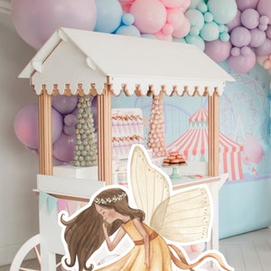 FAIRY BIG DECOR Cutout Fairy Birthday Whimsical Enchanted Fairy Party ...