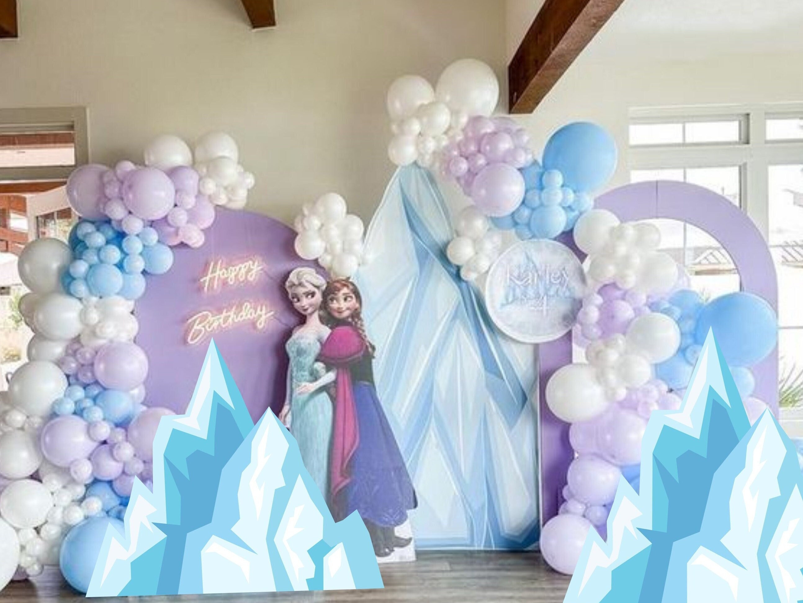 ICEBERG BIG DECOR Cutout Princess Birthday Party Frozen Ice Princess ...