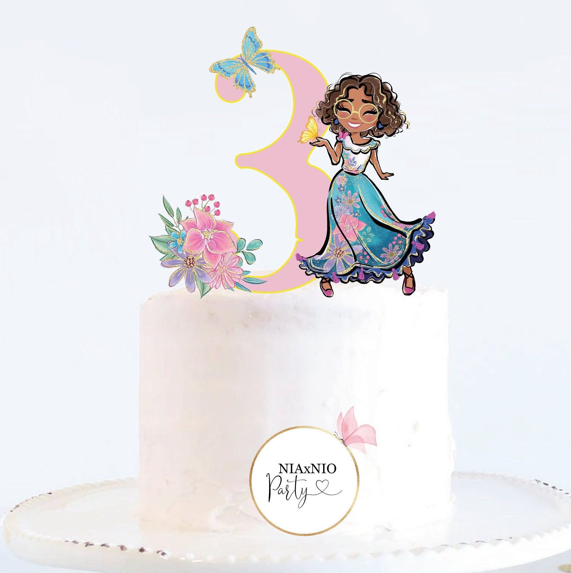LA FAMILIA Birthday Cake Topper Magical Girl Birthday Party - Etsy ...