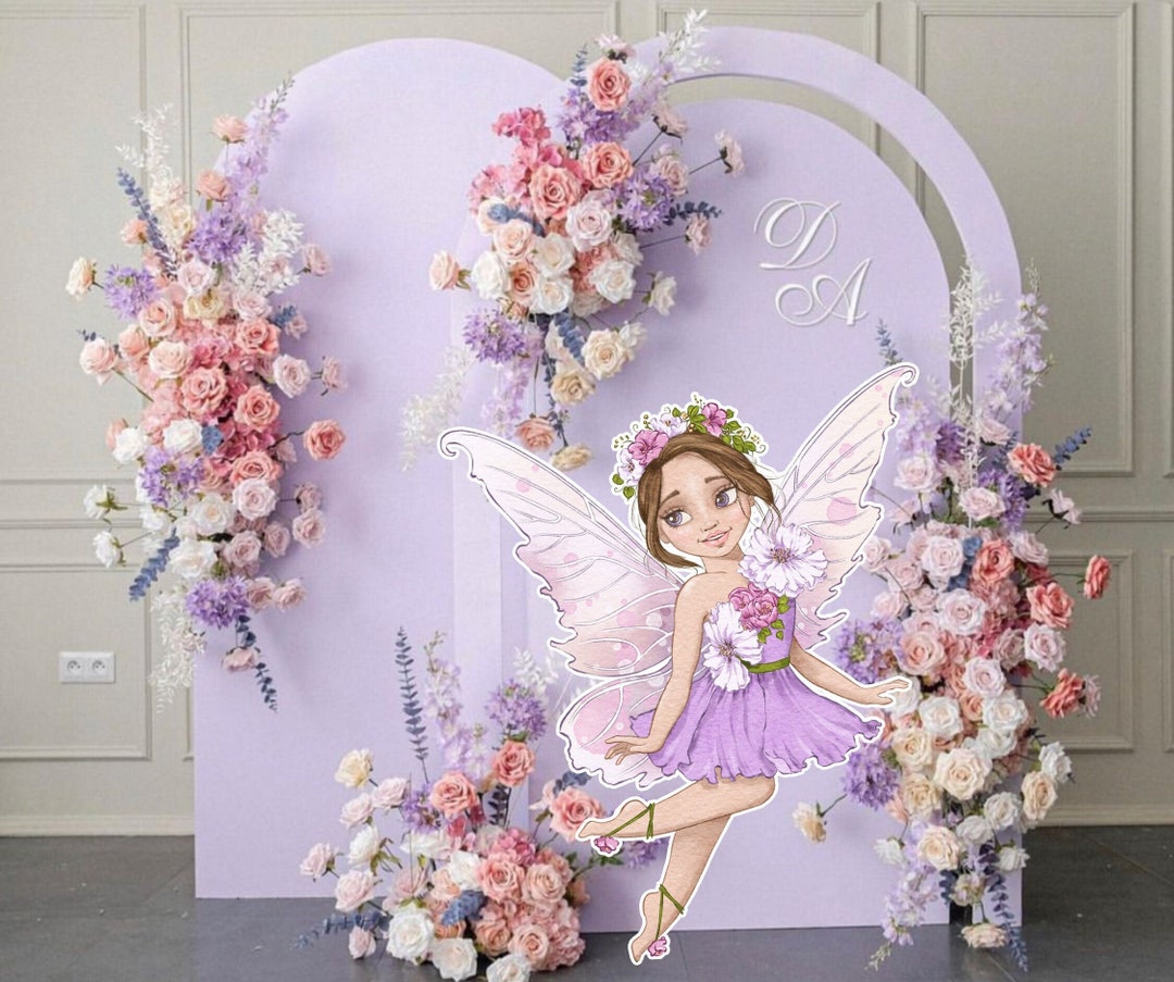 FAIRY BIG DECOR Cutout Fairy Birthday Whimsical Enchanted Fairy Party ...