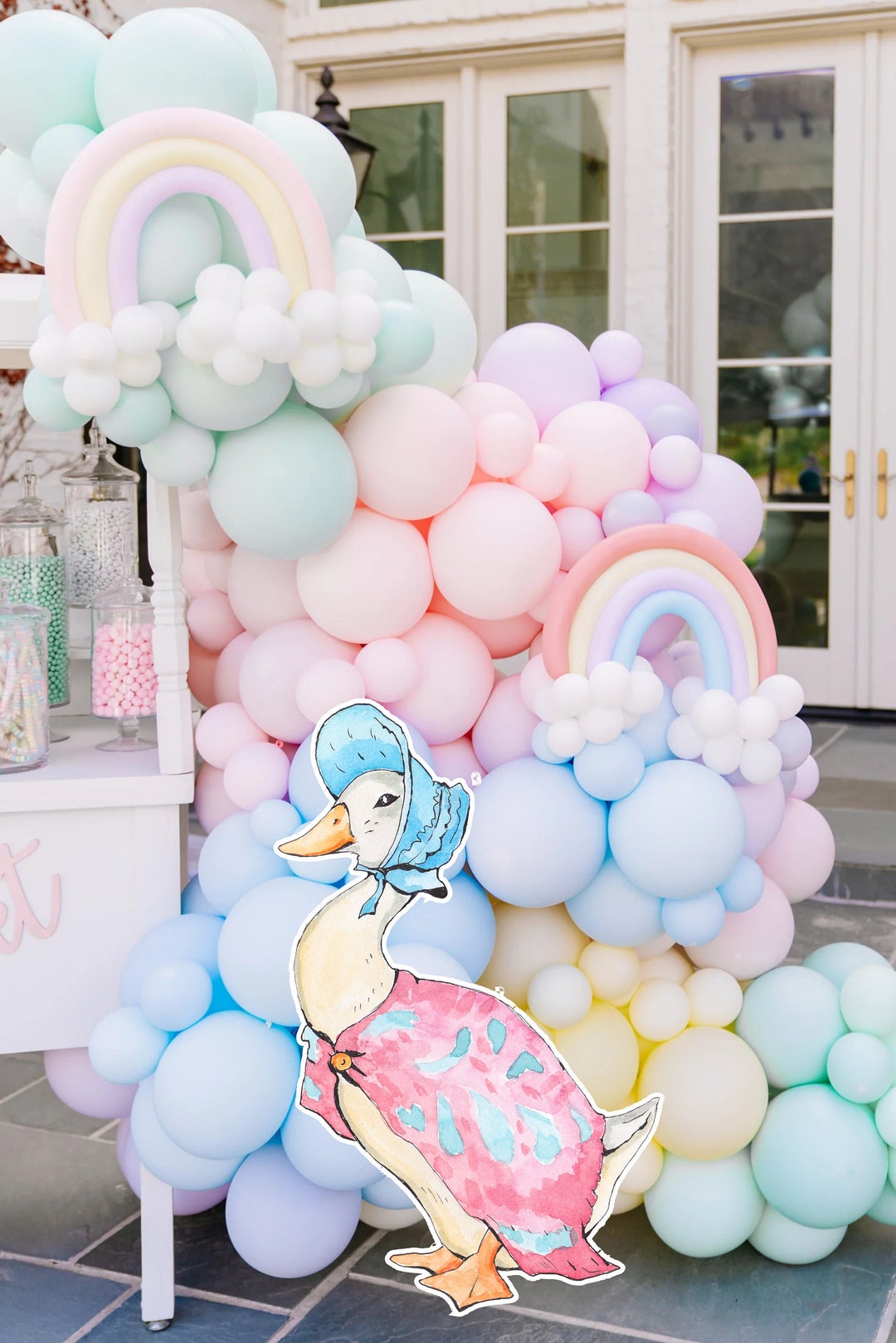 BIG DECOR Goose RABBIT Cutout Birthday Baby Shower Centerpiece Party ...