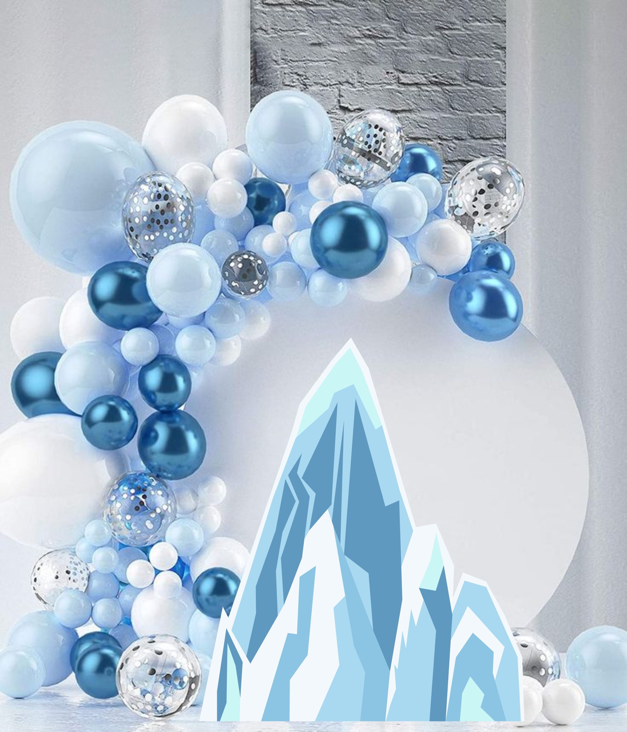ICEBERG BIG DECOR Cutout Princess Birthday Party Frozen Ice Princess ...