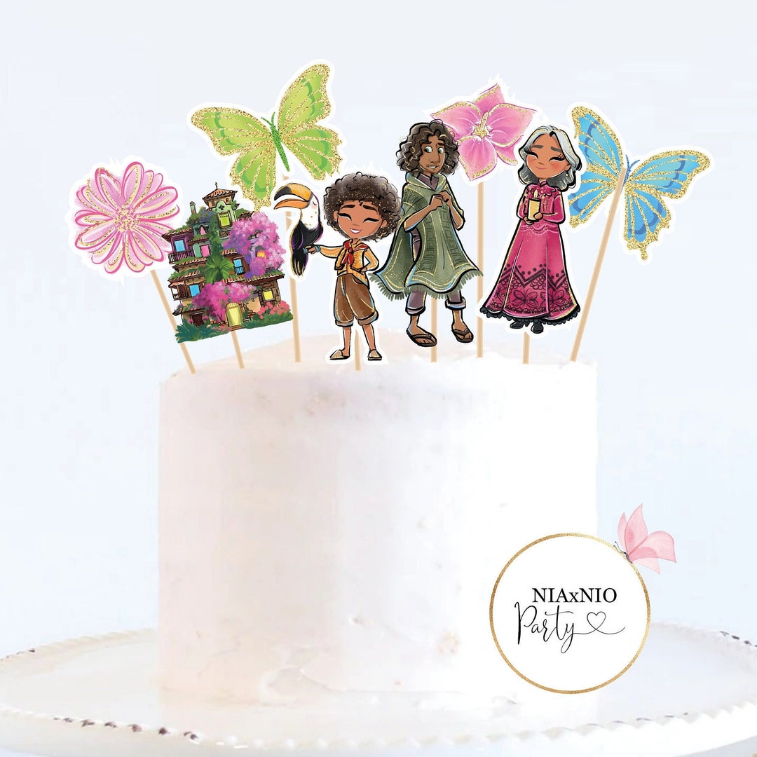 LA FAMILIA Cupcake Toppers Magical Girl Birthday Party Decorations ...
