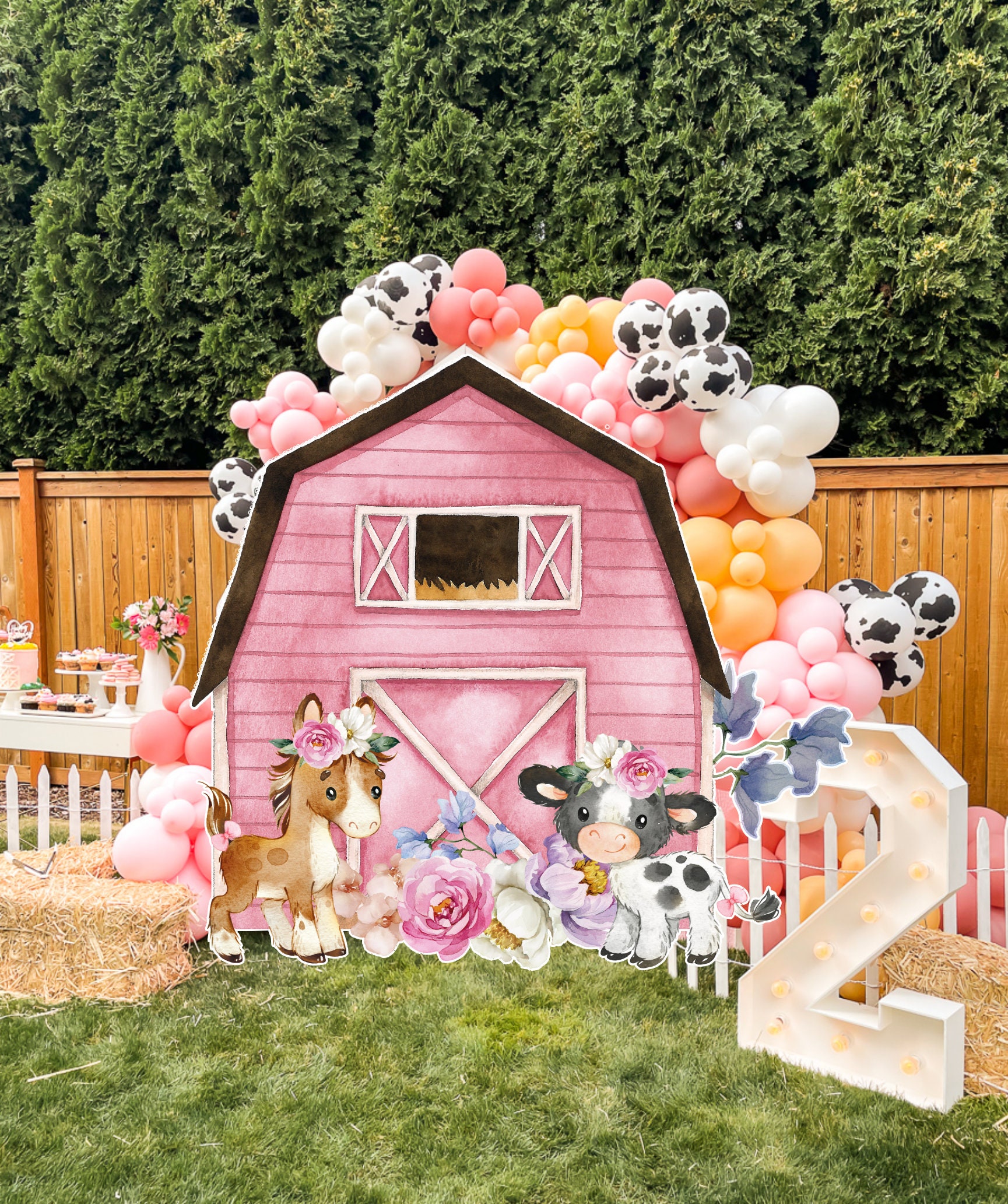 BIG DECOR FARM House Girl Cutout Decor Barnyard Ranch Animals - Etsy