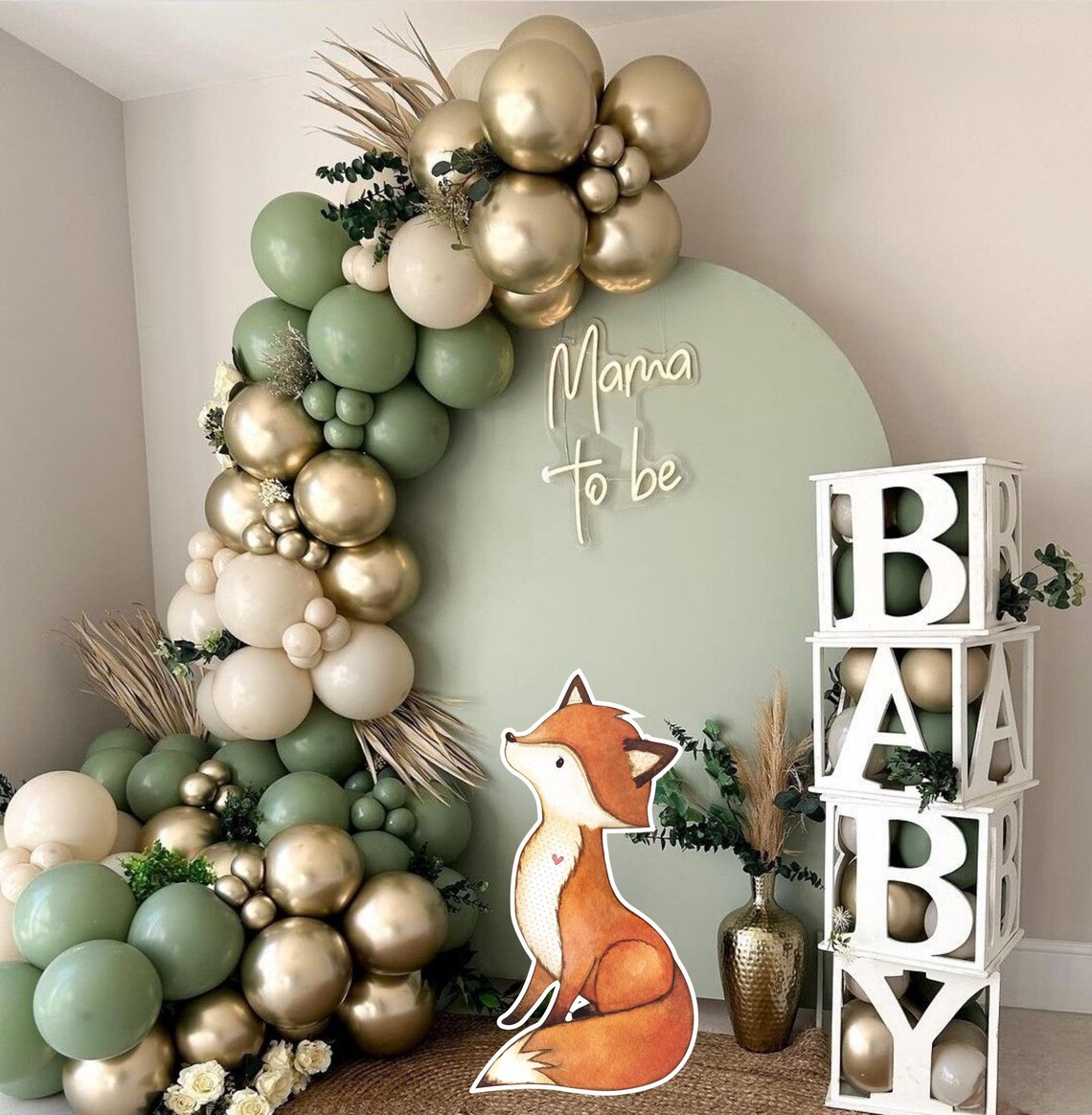 Woodland Animals Birthday Party Decor: Fox Cutout (digital Download) - Etsy