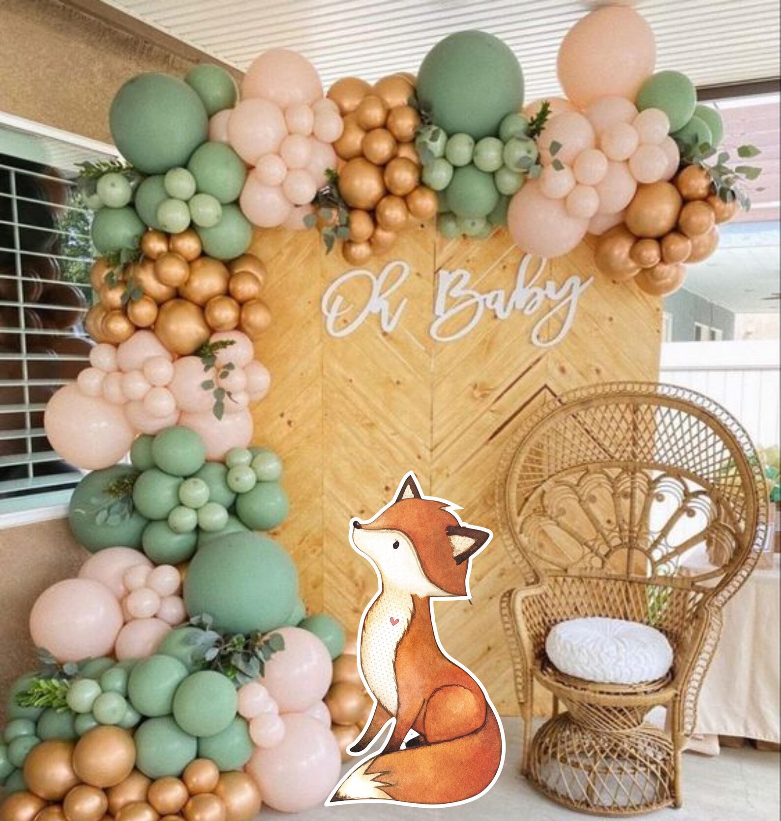 Woodland Animals Birthday Party Decor: Fox Cutout (digital Download) - Etsy