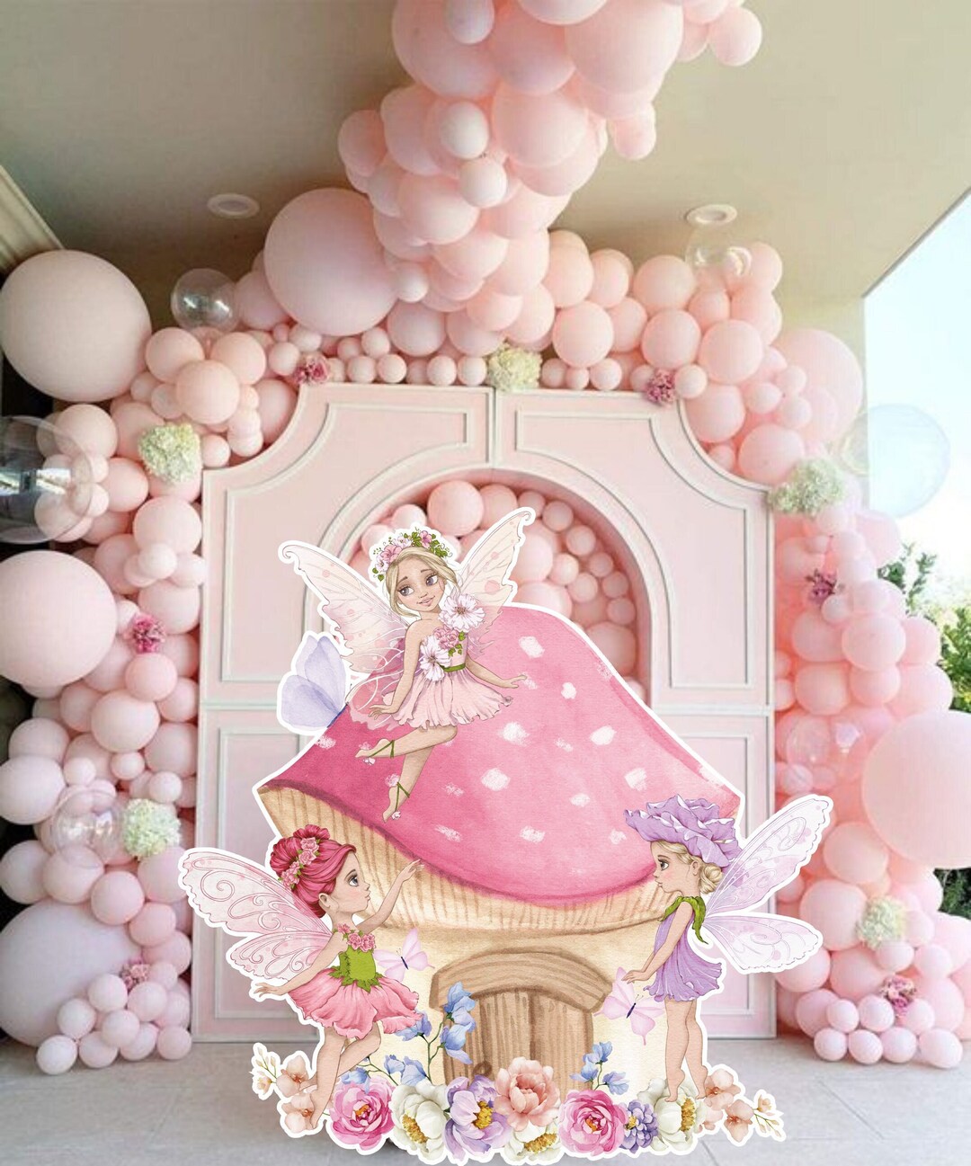 FAIRY BIG DECOR Cutout Fairy Birthday Whimsical Enchanted Fairy Party ...