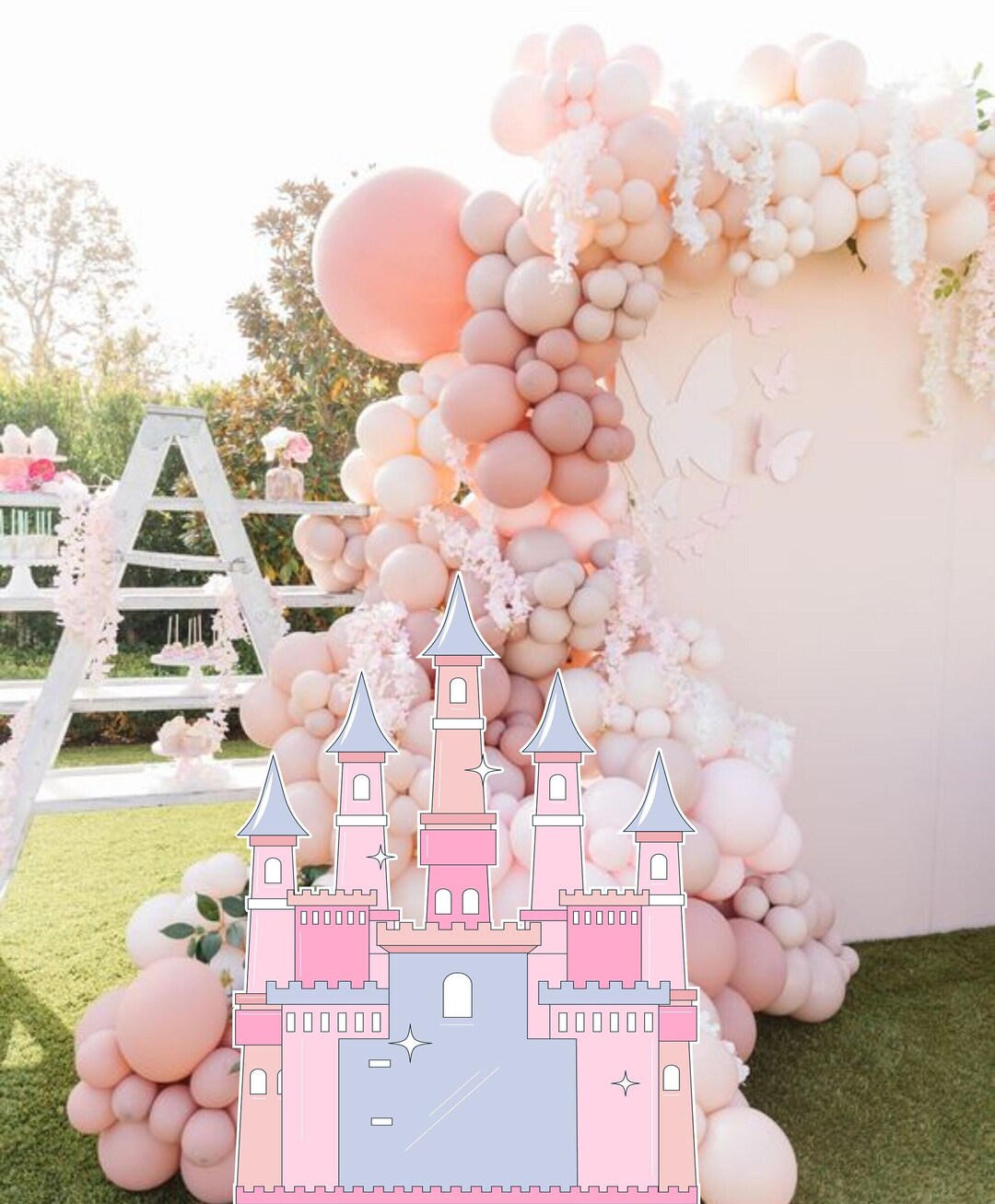 READY PRINT, Princess CASTLE, Foamboard, Party Props, Cutout Princess ...