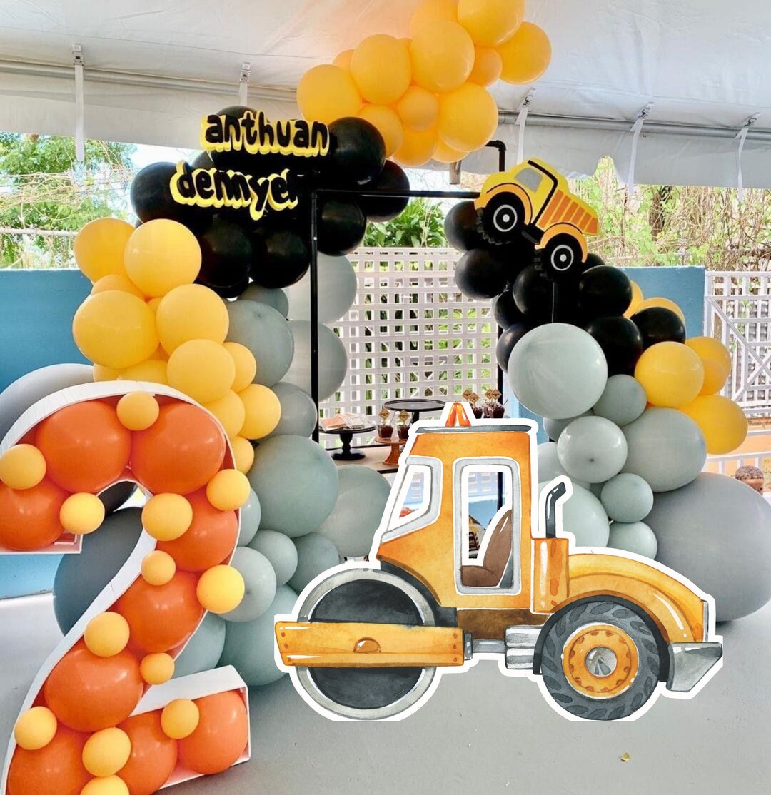 BIG DECOR on Sale: Cutout Construction Birthday Cutout Decor - Etsy