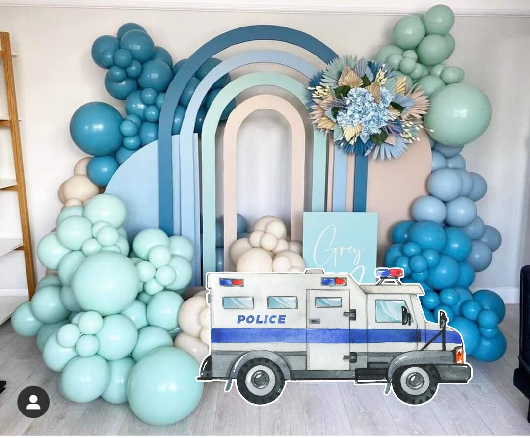 BIG DECOR POLCE on Sale: Police Cutouts Birthday Cutout Decor Baby ...