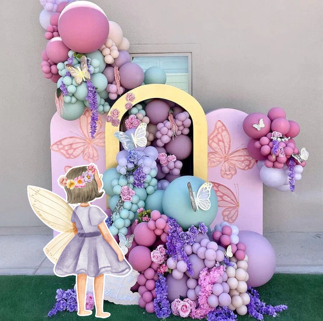 FAIRY BIG DECOR Cutout Fairy Birthday Whimsical Enchanted Fairy Party ...