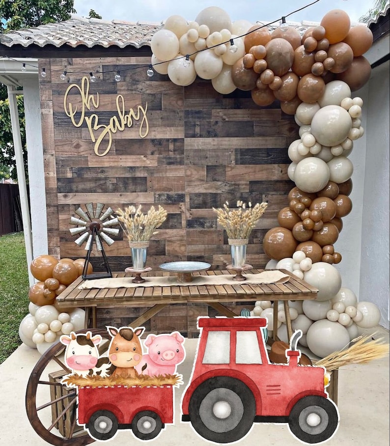 Farm Animals Birthday Party Decor: Printable Cutouts (digital Download ...