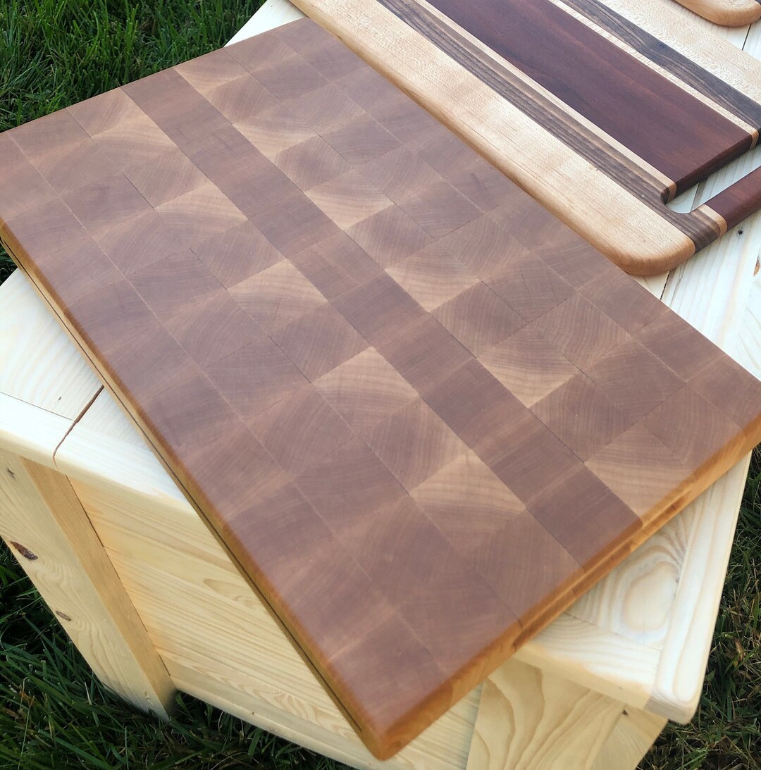 End Grain Cutting Board, Maple End Grain - Etsy