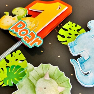 Dino Caketoppers, Cutouts, Dinosaurs Birthday Party - Etsy