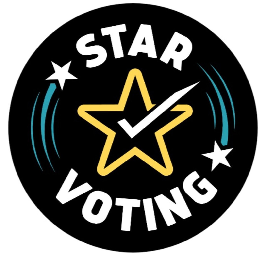 Sticker STAR Voting Logo Blue and Yellow - Etsy